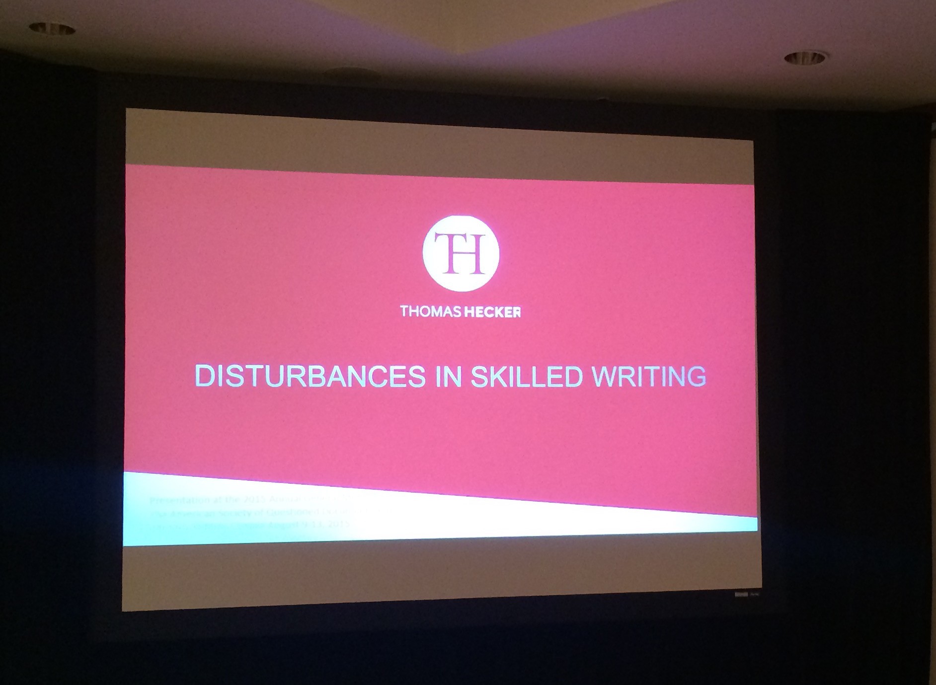 Vortrag in Toronto - Thomas Hecker